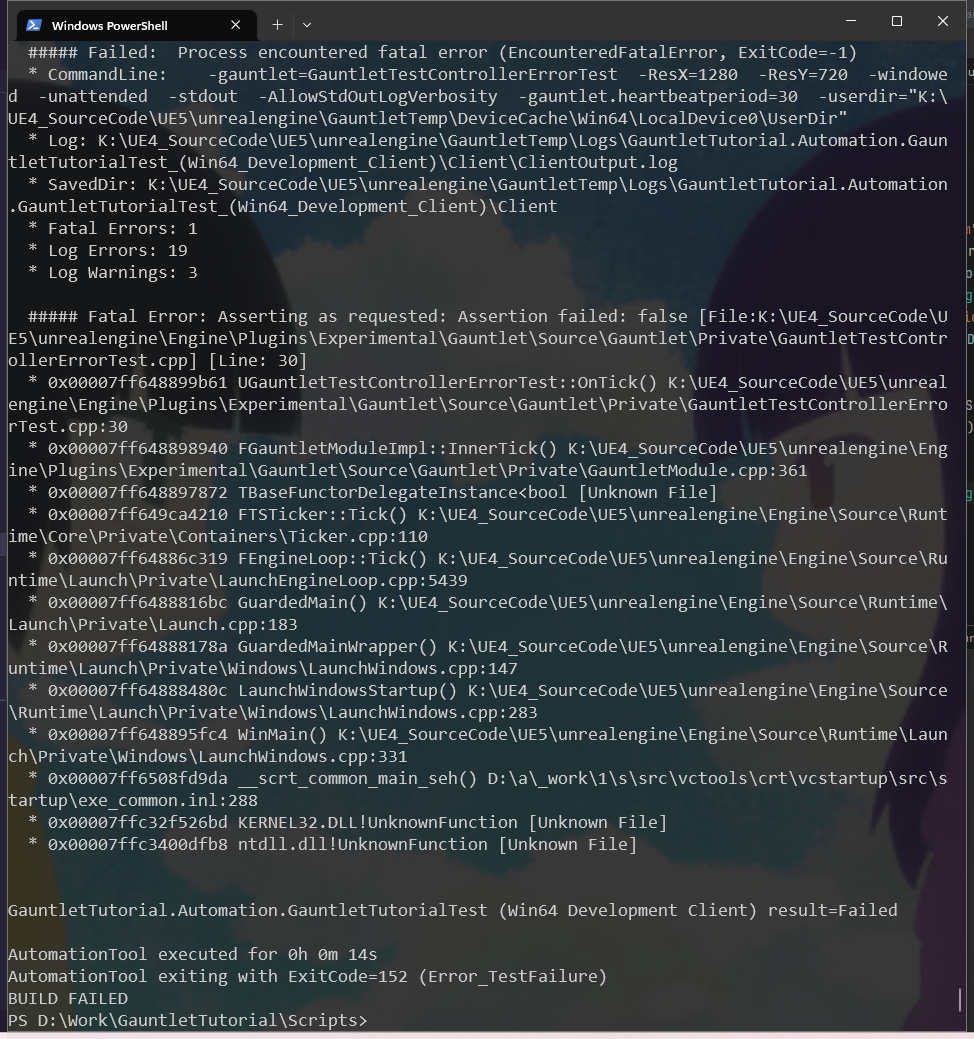 UE5：简述Gauntlet的原理和使用 | Mapz's Blog